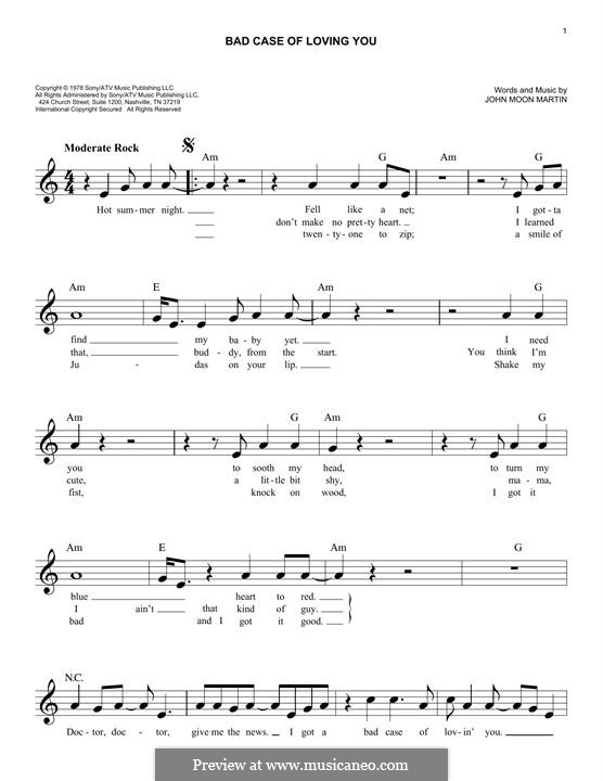 Bad Case of Loving You (Robert Palmer) por Moon Martin em músicaNeo