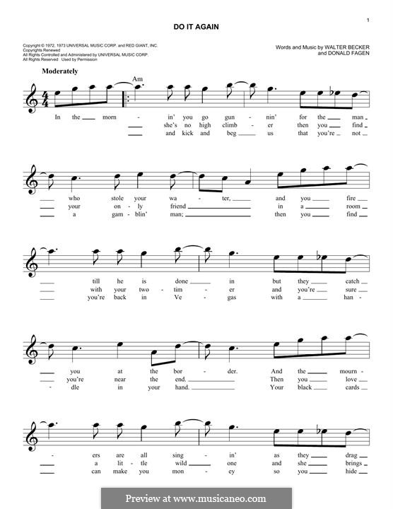Do It Again (Steely Dan) por D. Fagen, W. Becker - Partituras on músicaNeo