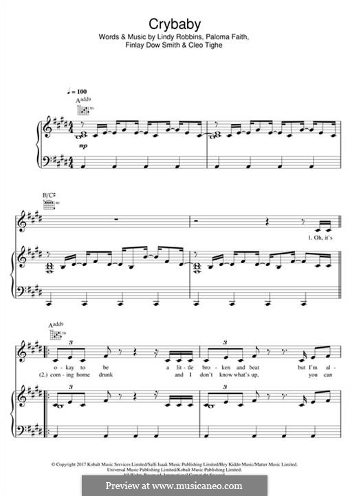 Crybaby por L. Robbins, P. Faith, F.D. Smith, C. Tighe em músicaNeo