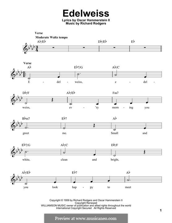 Edelweiss (from The Sound of Music) por R. Rodgers em músicaNeo
