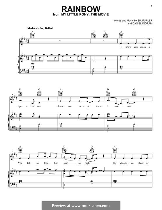 Rainbow (from 'My Little Pony') por S. Furler, D. Ingram em músicaNeo