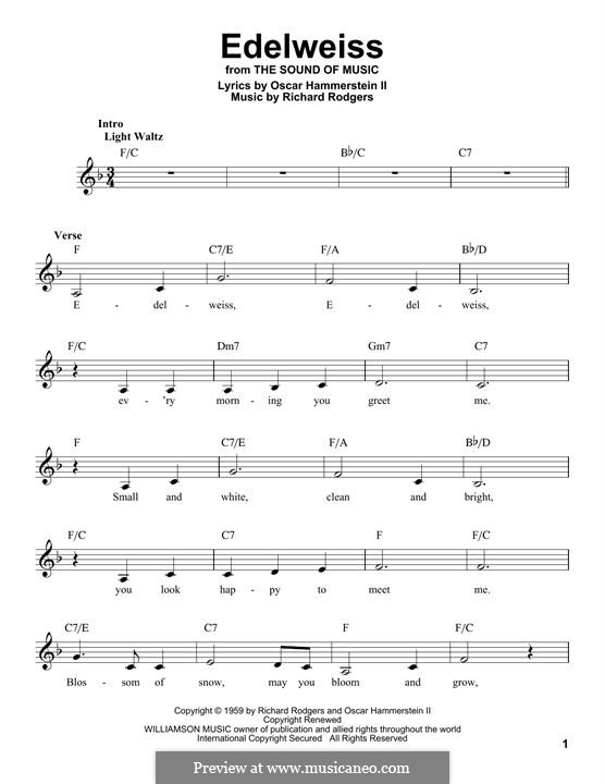 Edelweiss (from The Sound of Music) por R. Rodgers em músicaNeo