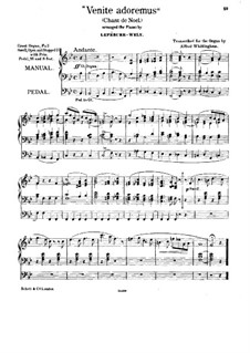 Venite adoremus por L.J.A. Lefébure-Wély - Partituras on músicaNeo
