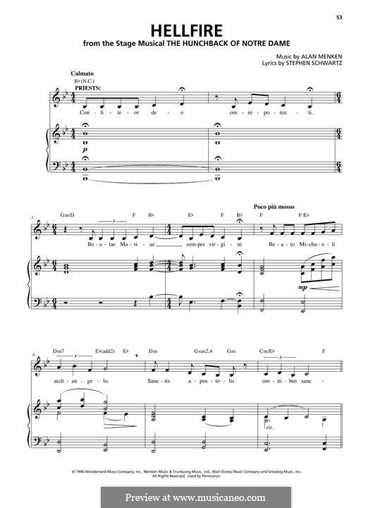 Hellfire (from The Hunchback of Notre Dame: The Stage Musical) por A ...