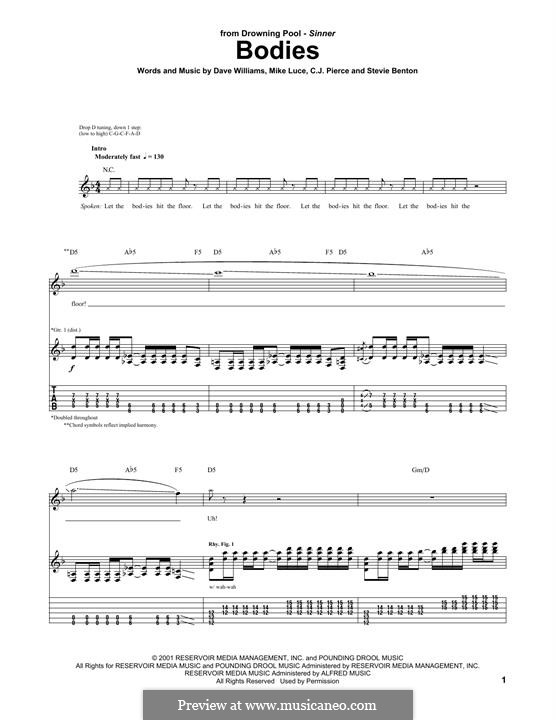 Bodies (Drowning Pool) por D. Williams, C. Pierce, M. Luce, S. Benton ...