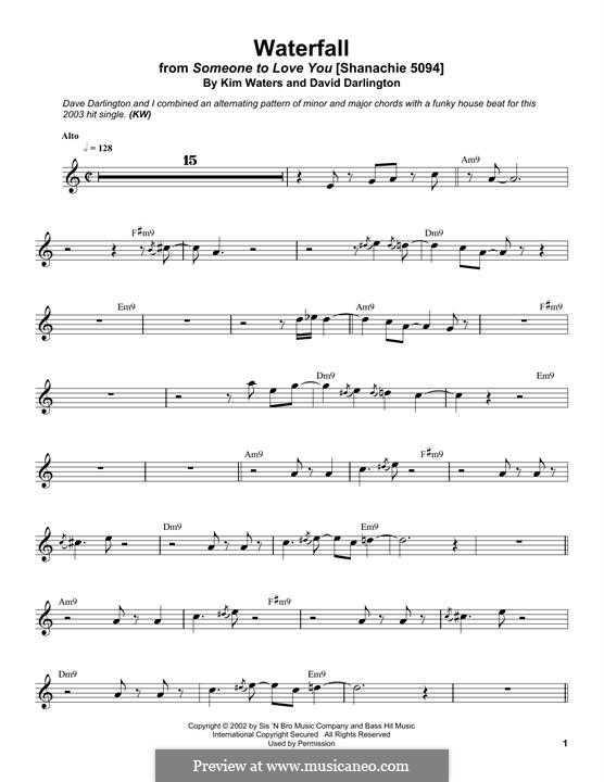 Waterfall por K. Waters, D. Darlington - Partituras on músicaNeo