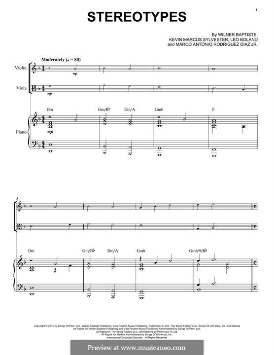 Stereotypes (Black Violin) por K.M. Sylvester, W. Baptiste, L. Boland ...