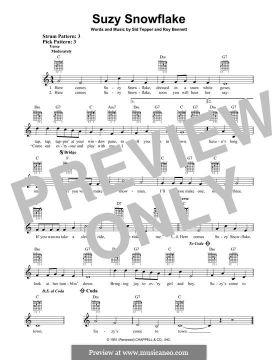 Suzy Snowflake (Rosemary Clooney) por R.C. Bennett, S. Tepper em músicaNeo