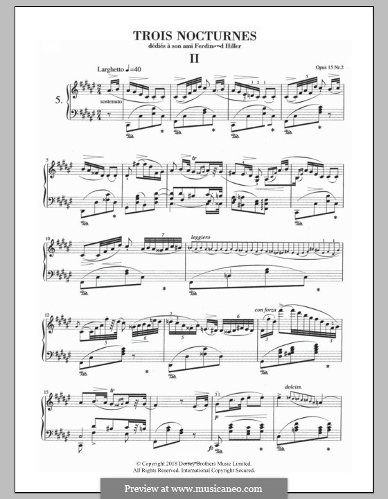 Nocturnes, Op.15 por F. Chopin - download grátis no músicaNeo