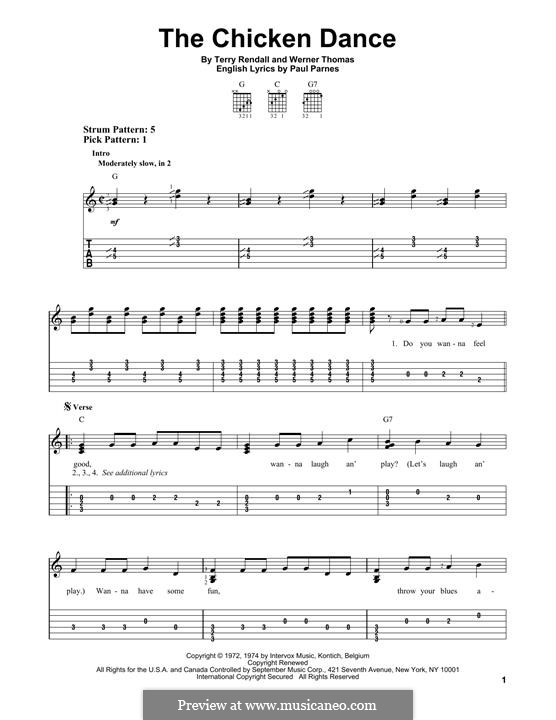The Chicken Dance por W. Thomas, T. Rendall - Partituras on músicaNeo