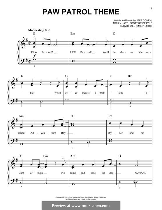 PAW Patrol Theme por J. Cohen, M.'. Smith, S. Krippayne, M. Kaye em ...