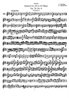 String Quartet No.65 in E Flat Major, Hob.III/80 Op.76 No.6 por J. Haydn em músicaNeo