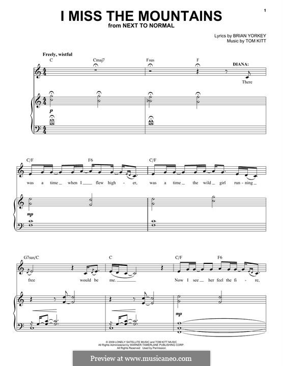 I Miss The Mountains (from Next to Normal) por T. Kitt em músicaNeo