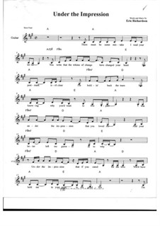 Under the Impression por E. Richardson - Partituras on músicaNeo