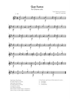 Que llueva por folklore - Partituras on músicaNeo