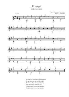 El coquí por folklore - Partituras on músicaNeo