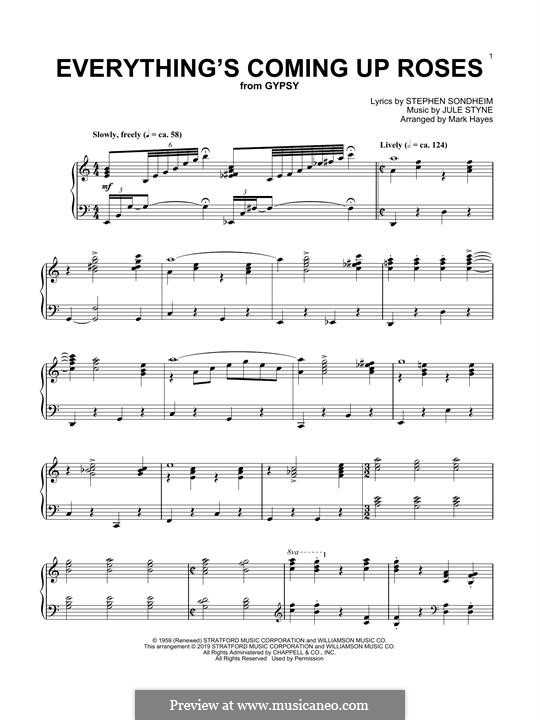 Everything's Coming Up Roses por J. Styne, S. Sondheim em músicaNeo