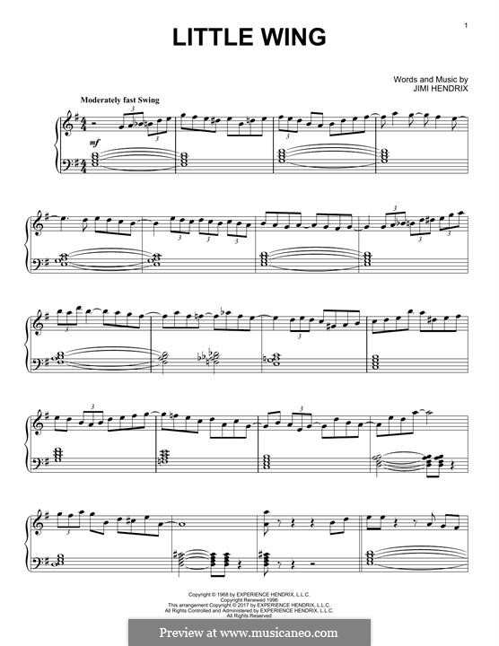 Little Wing por J. Hendrix - Partituras on músicaNeo