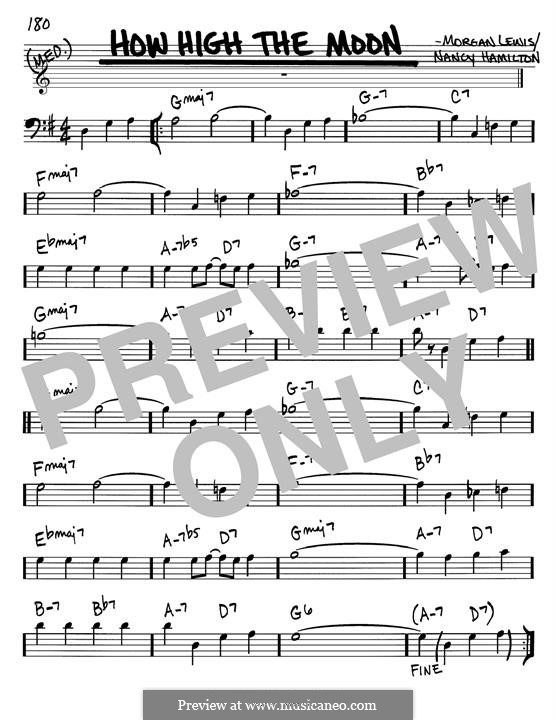How High the Moon (Ella Fitzgerald) por M. Lewis - Partituras on músicaNeo