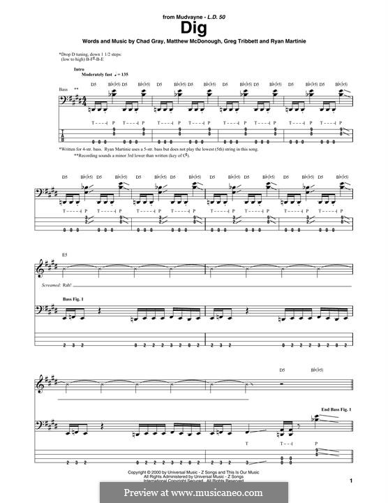 Dig (Mudvayne) por C. Gray, G. Tribbett, M. McDonough, R. Martinie em ...
