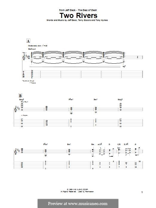 Two Rivers por J. Beck, T. Bozzio, T. Hymas - Partituras on músicaNeo