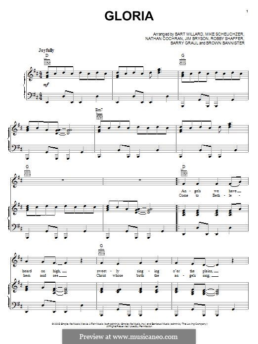 Gloria (MercyMe) por B. Graul - Partituras on músicaNeo