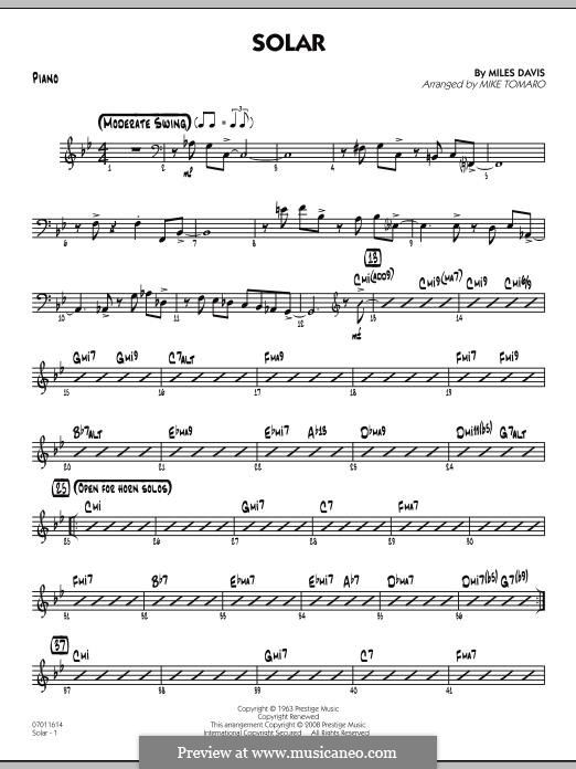 Solar por M. Davis - Partituras on músicaNeo