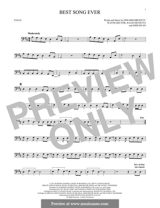 Best Song Ever (One Direction) por E. Drewett, J. Bunetta, W.A. Hector ...