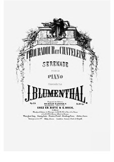 Troubadour et Chateleine. Sérénade, Op.55 por J. Blumenthal em músicaNeo