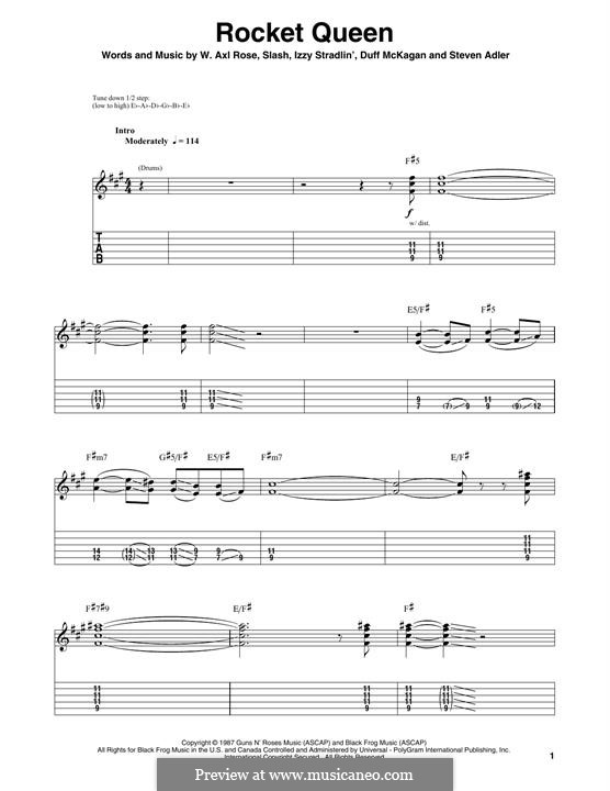 Rocket Queen (Guns N' Roses) por Slash, W.A. Rose, D. McKagan, I ...