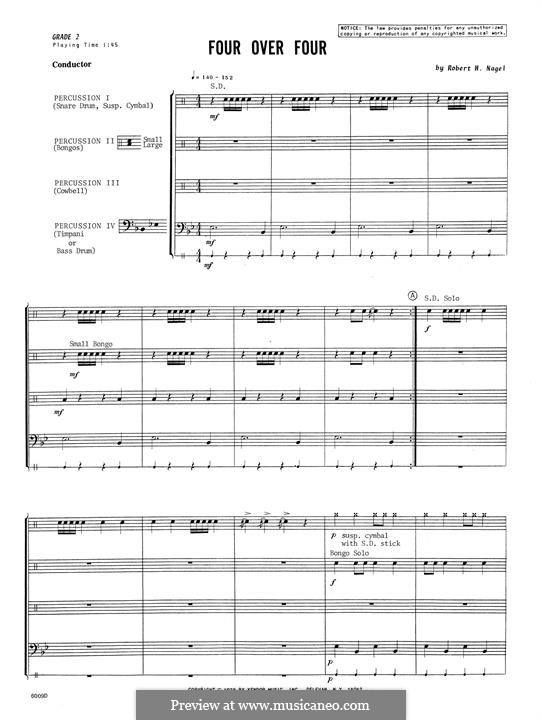 Four Over Four por R.H. Nagel - Partituras on músicaNeo