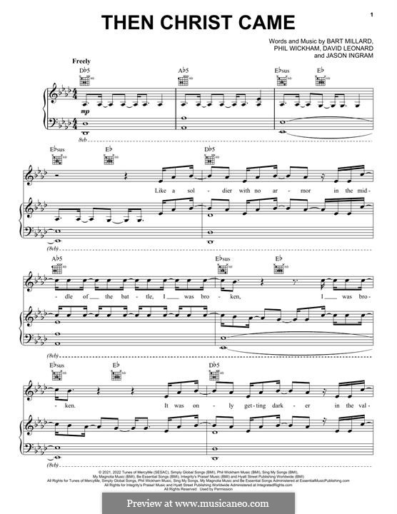 Then Christ Came (MercyMe) por J.D. Ingram - Partituras on músicaNeo