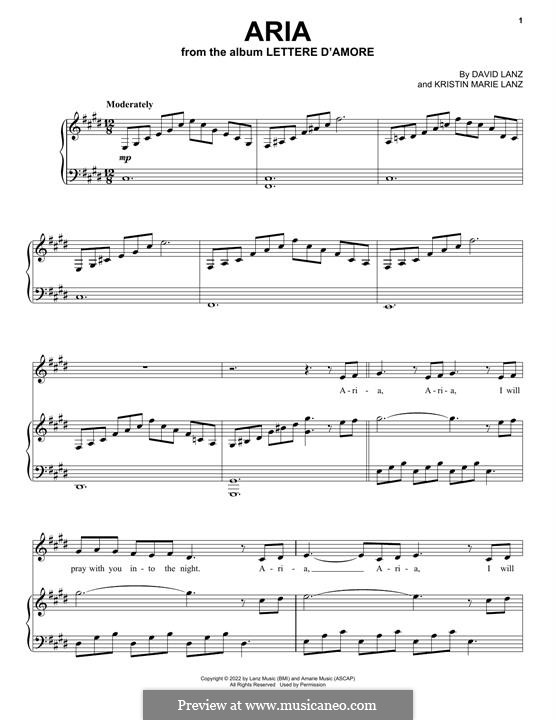 Aria por K. Amarie - Partituras on músicaNeo