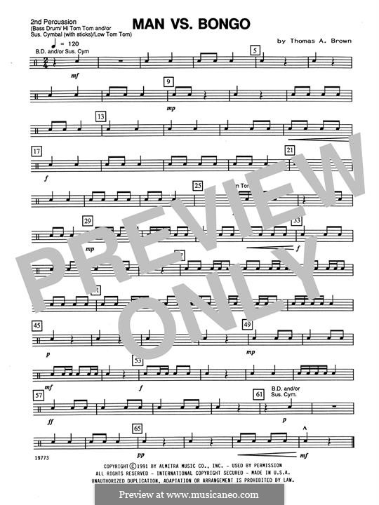 Man Vs. Bongo por T.A. Brown - Partituras on músicaNeo