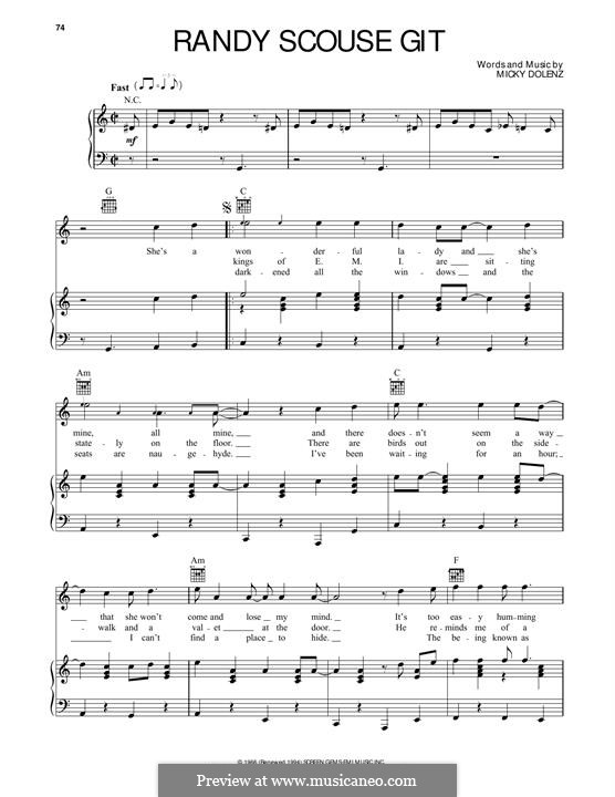 Randy Scouse Git (The Monkees) por M. Dolenz - Partituras on músicaNeo