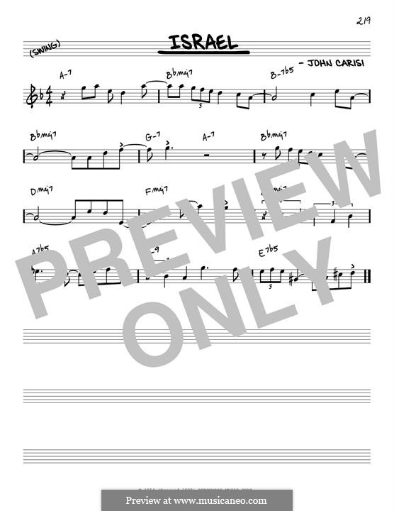 Israel por M. Davis - Partituras on músicaNeo