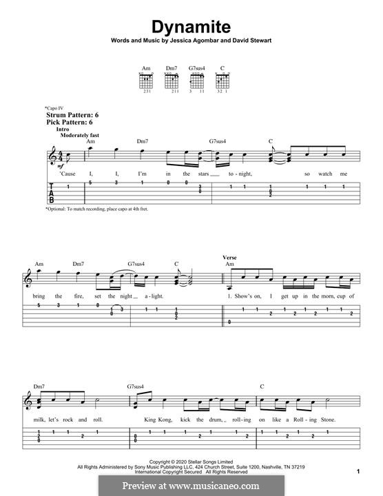 Dynamite (BTS) por D.A. Stewart - Partituras on músicaNeo