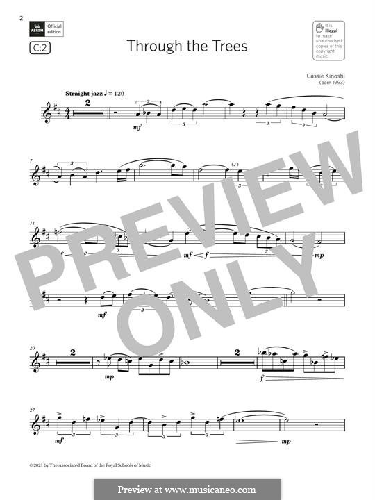 Through the Trees por C. Kinoshi - Partituras on músicaNeo