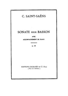 Sonata for Bassoon and Piano in G Major, Op.168 por C. Saint-Saëns em ...