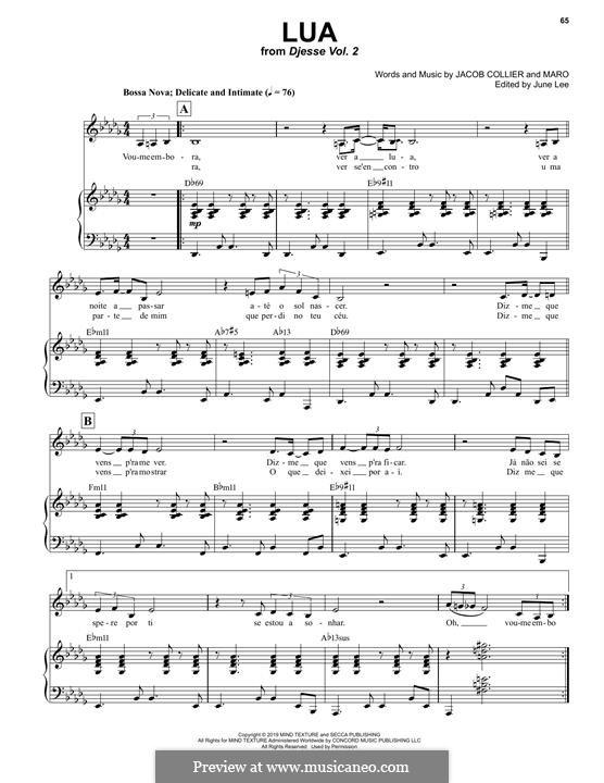 Lua por Maro, J. Collier - Partituras on músicaNeo