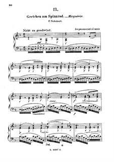 Gretchen am Spinnrade (Gretchen at the Spinning Wheel), D.118 Op.2 por ...