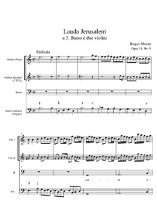 Lauda Jerusalem por B. Marini - download grátis no músicaNeo