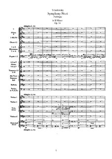 Complete Movements (Symphony No.6 in B Minor 'Pathétique', TH 30 Op.74) por P. Tchaikovsky em ...