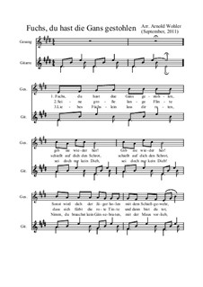 Fuchs, du hast die Gans gestohlen por Unknown (works before 1850) em ...