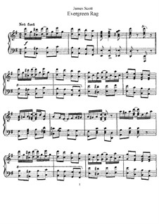 Evergreen Rag por J. Scott - Partituras on músicaNeo