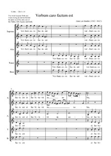 Verbum caro factum est por H.L. Hassler - Partituras on músicaNeo
