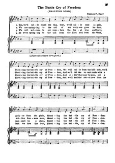 The Battle Cry of Freedom por G.F. Root - Partituras on músicaNeo