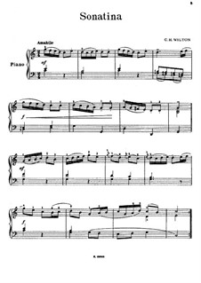 Sonatina for Piano por C.H. Wilton - Partituras on músicaNeo