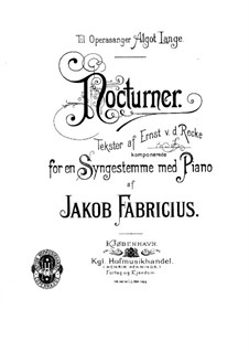 Three Nocturnes por J. Fabricius - Partituras on músicaNeo