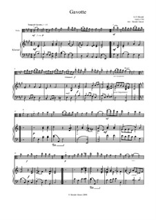 Gavotte por G.F. Händel - Partituras on músicaNeo